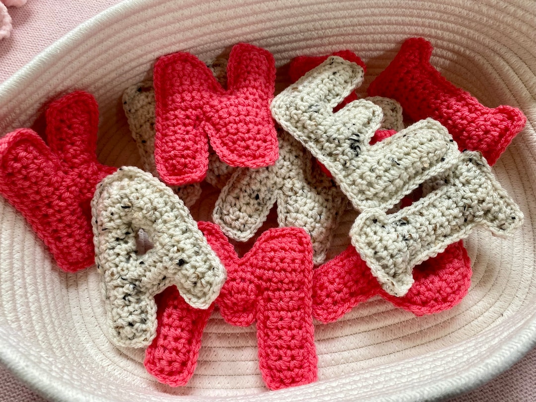 Mini Custom Crochet Capital Letters for Names or Phrases - Etsy