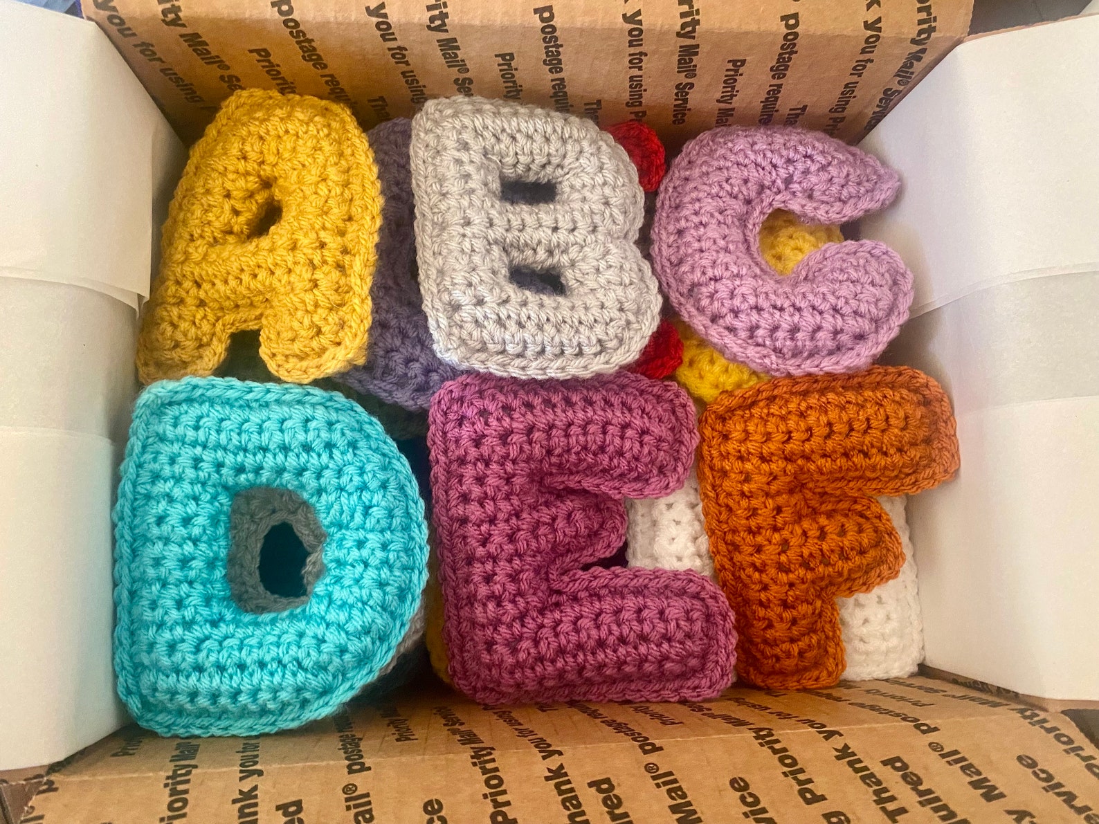 Mini Custom Crochet Capital Letter Alphabet - Etsy