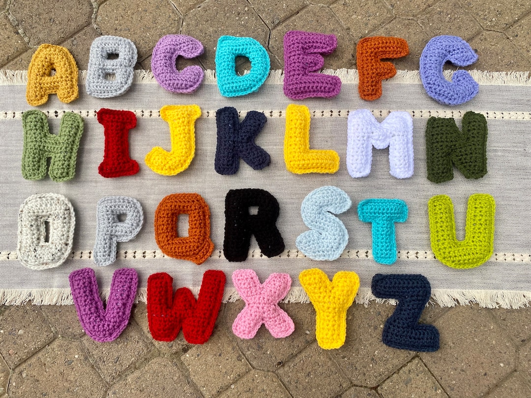 Mini Custom Crochet Capital Letter Alphabet - Etsy