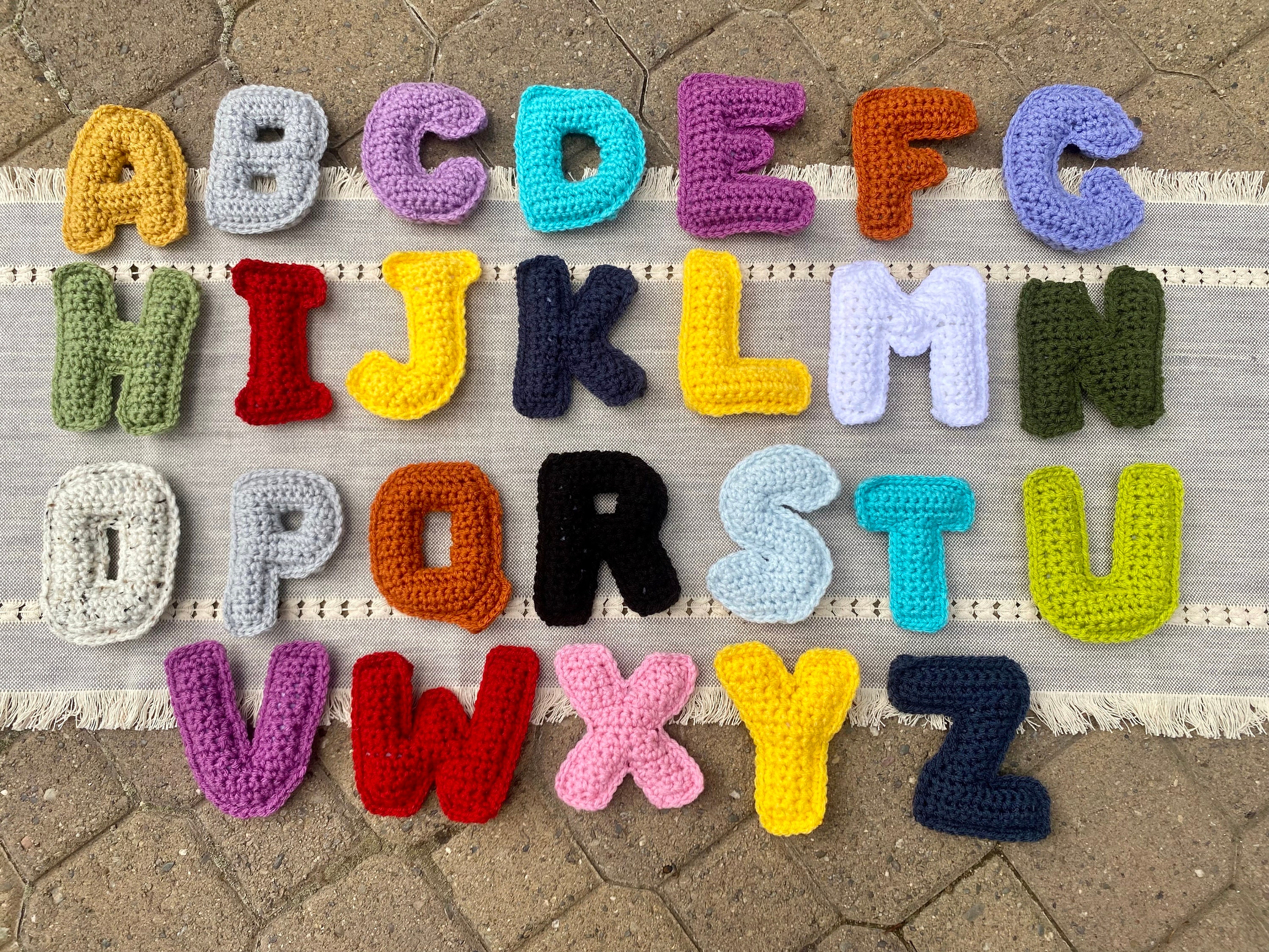 Mini Custom Crochet Capital Letter Alphabet - Etsy