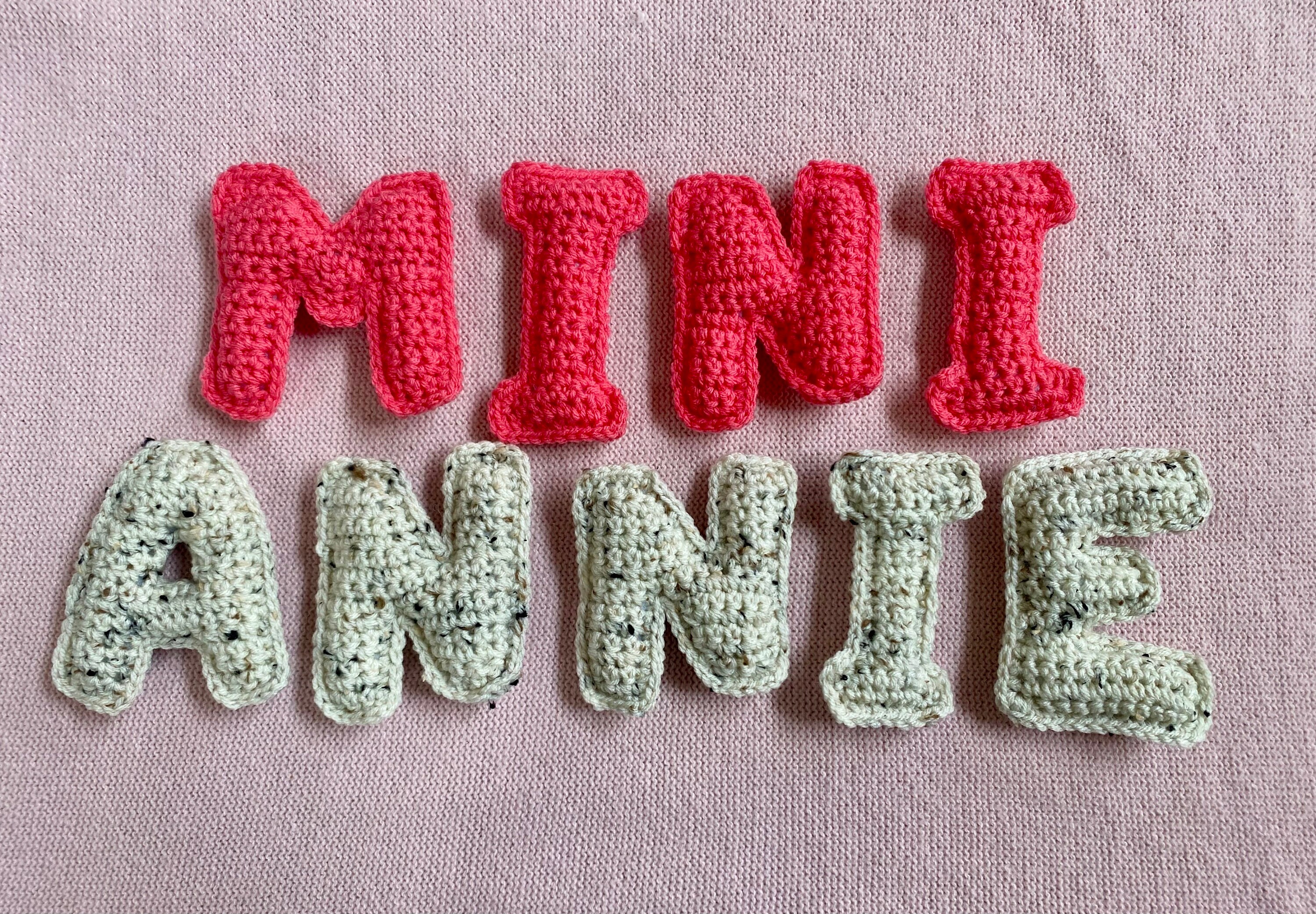 Mini Custom Crochet Capital Letters for Names or Phrases - Etsy