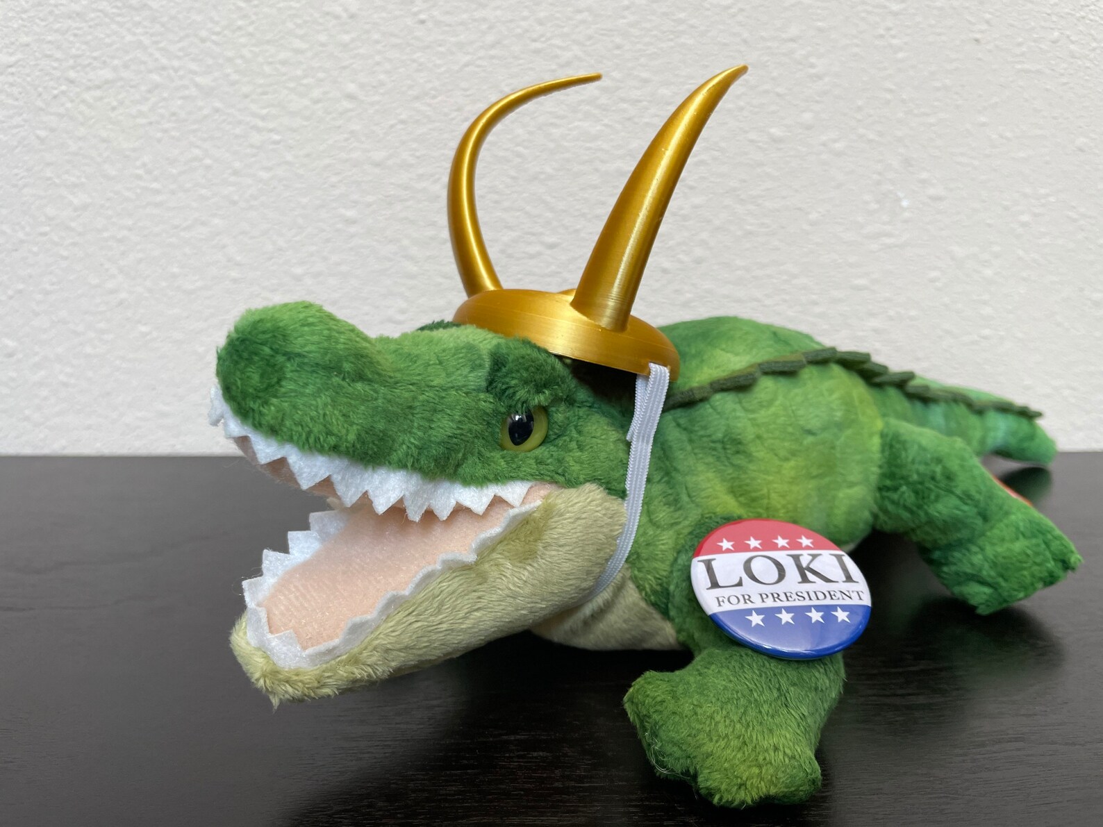 Croki Plush Toy Crocodile Alligator with Horns and Loki for | Etsy