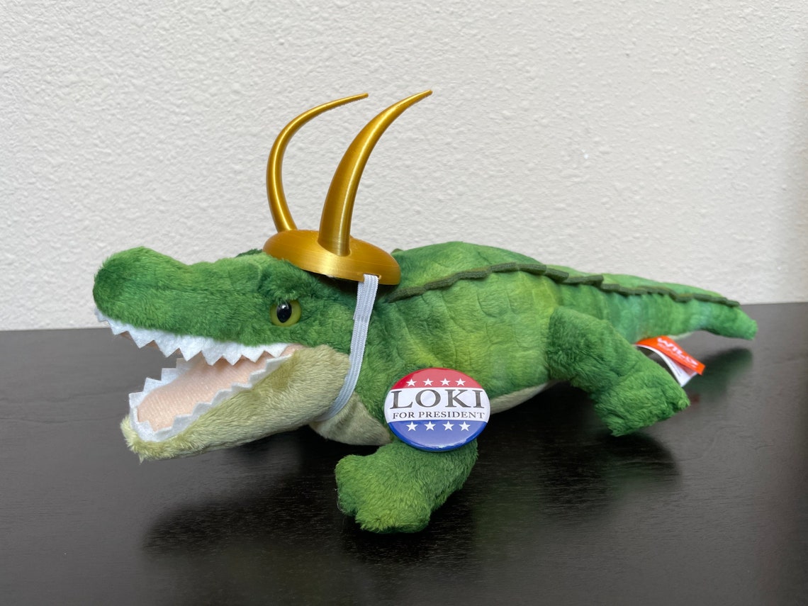 Croki Peluche Toy Cocodrilo Cocodrilo con Cuernos y Loki para | Etsy