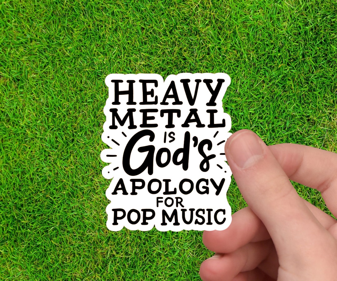 Heavy Metal Sticker Heavy Metal Music Music Lover Sticker Metal Music ...