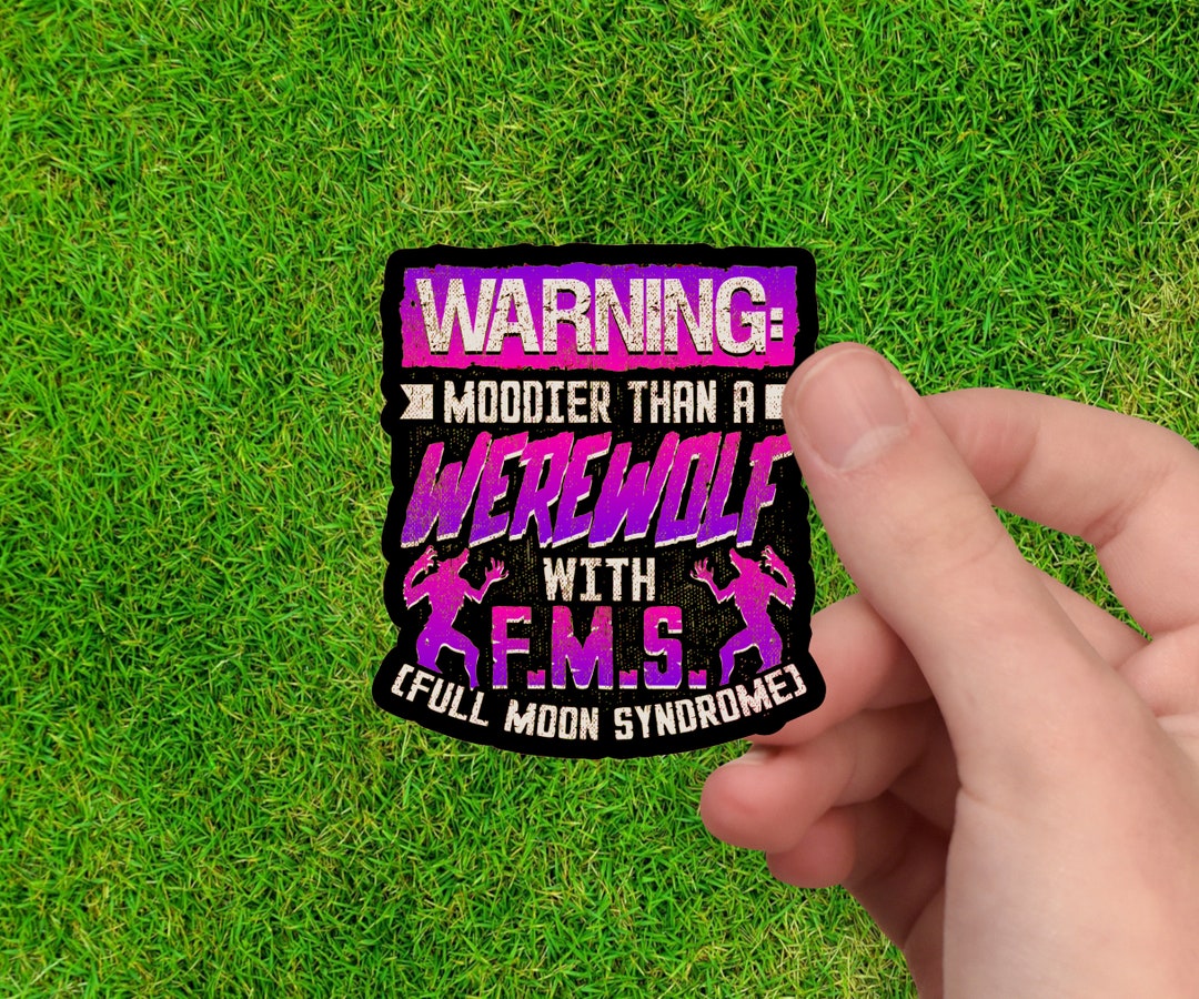 Werewolf Sticker | Halloween Sticker | Full Moon Sticker | Werewolf Art ...