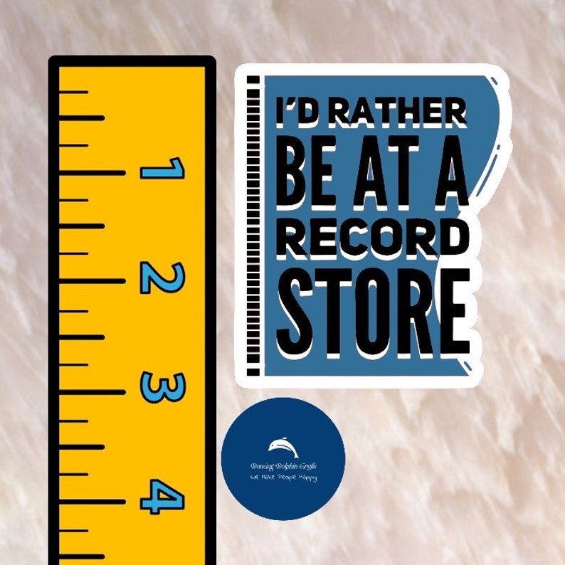 Vinyl Record Sticker Gift for Record Collector Record - Etsy