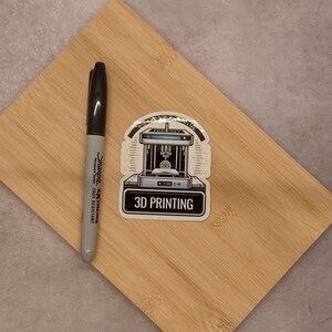3D Printing Sticker - Innovative Layers Sticker - 3D Printer Gift ...