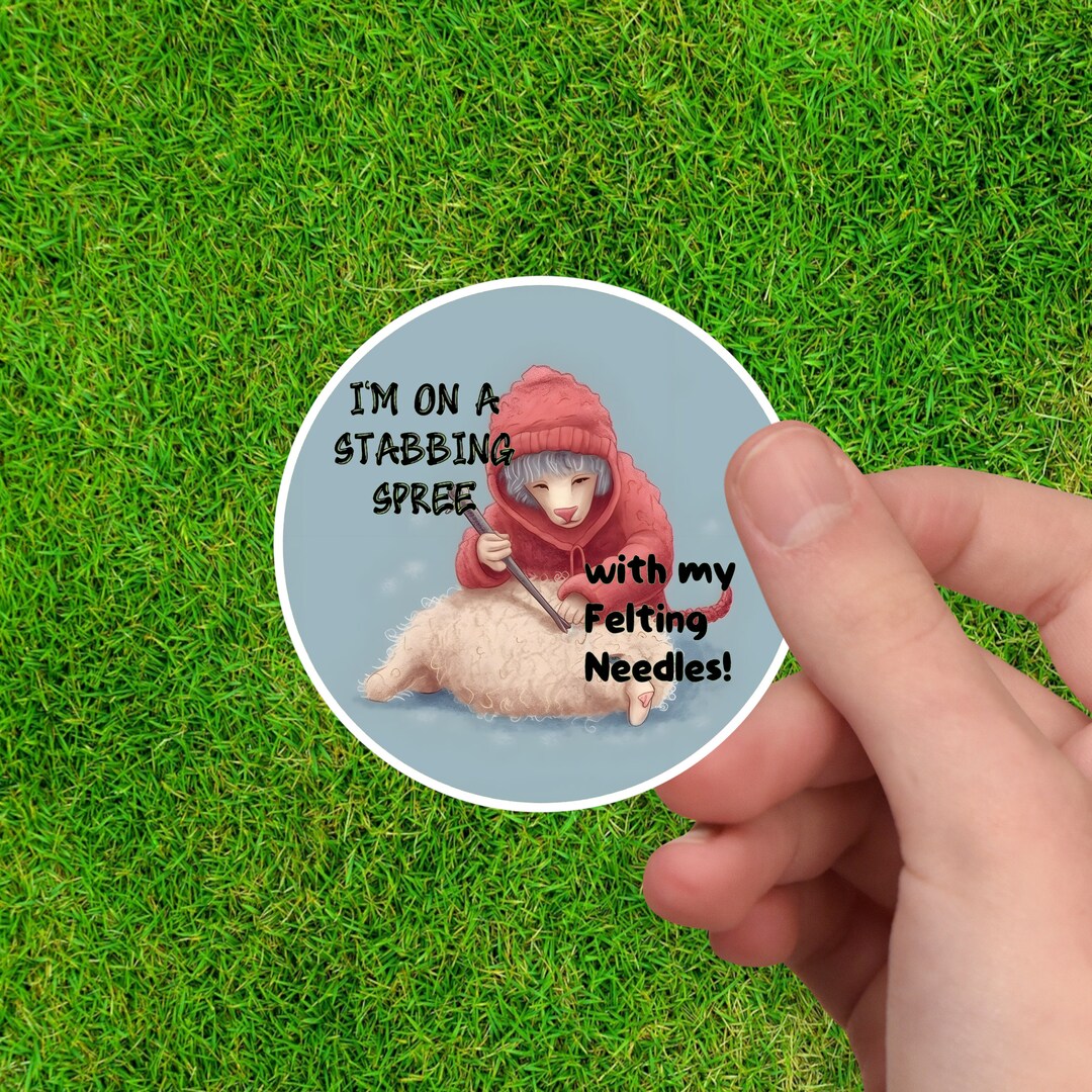 Needle Felting Sticker– Felting Hobby– Sticker for Needle Felting ...