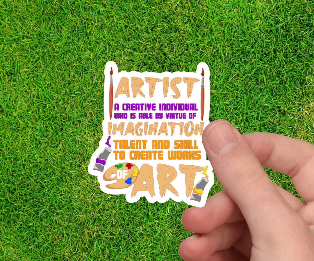 Painter Sticker Artist Sticker Painting Sticker Painter Gift Gift for ...