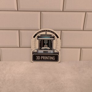 3D Printing Sticker - Innovative Layers Sticker - 3D Printer Gift ...