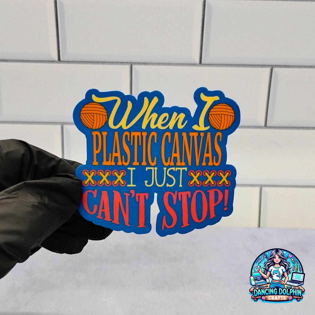 Plastic Canvas Addict Sticker: Funny Stitcher Gift - Etsy