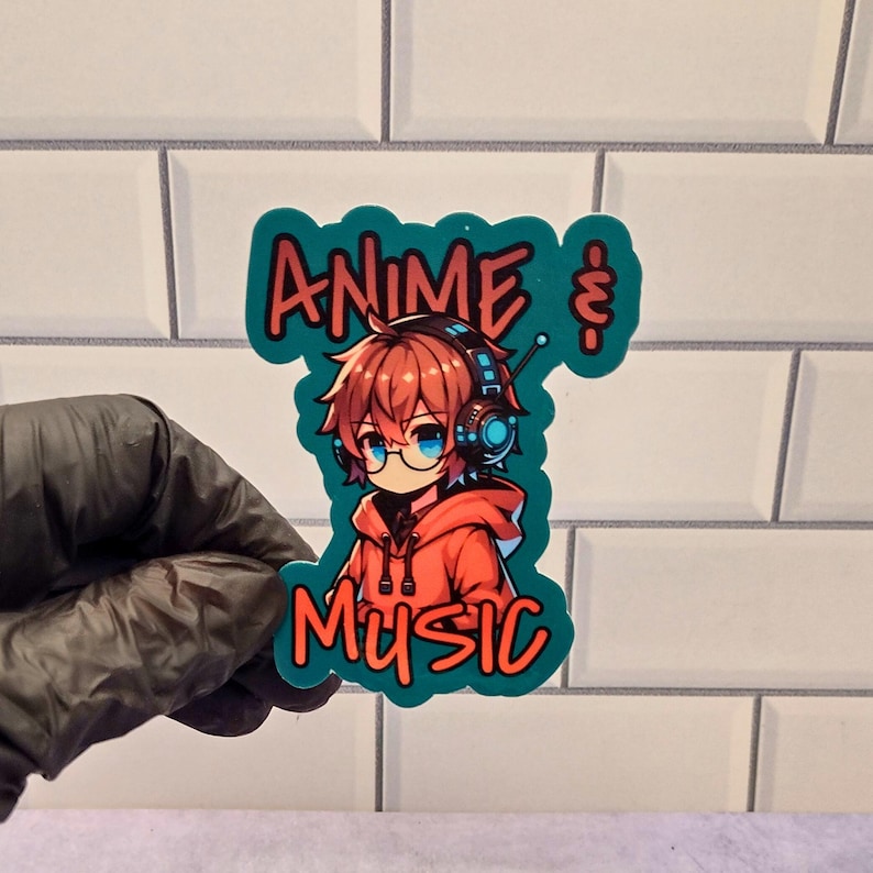 Anime Music Lover Sticker, Otaku Gift, Kawaii Mug, Gamer T-shirt, Anime ...