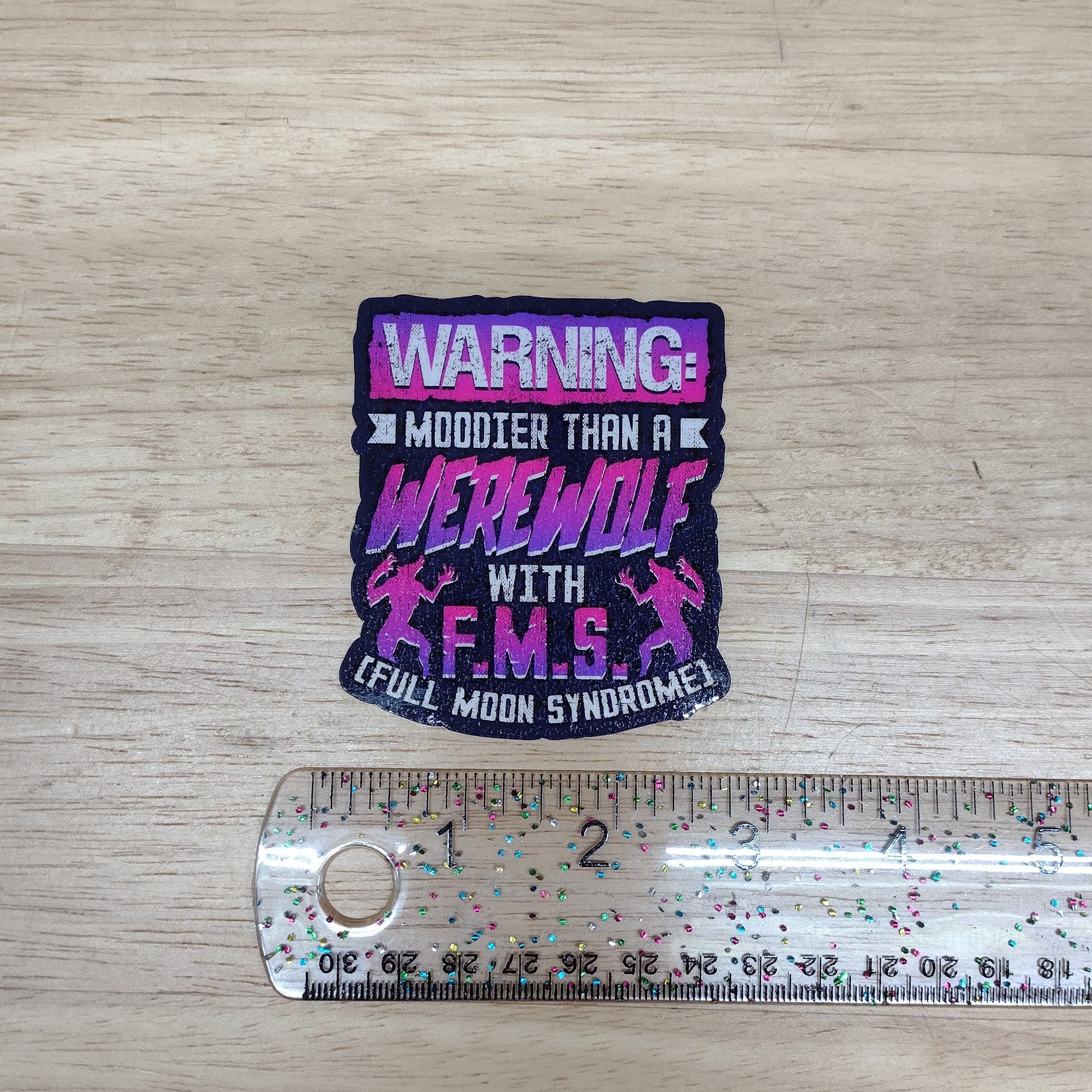 Werewolf Sticker Halloween Sticker Full Moon Sticker - Etsy