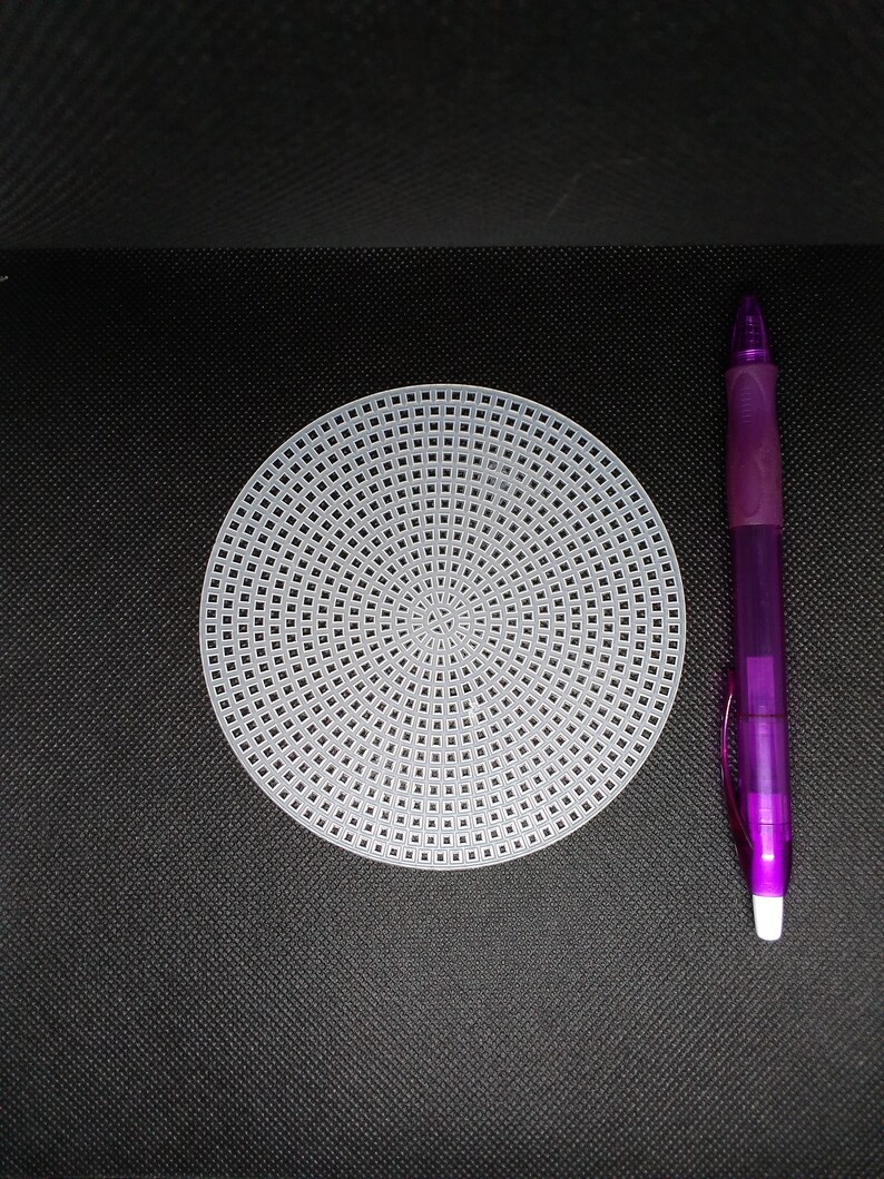 4.5 Inch Plastic Canvas Circle Pre-cut Plastic Canvas Shape | Etsy