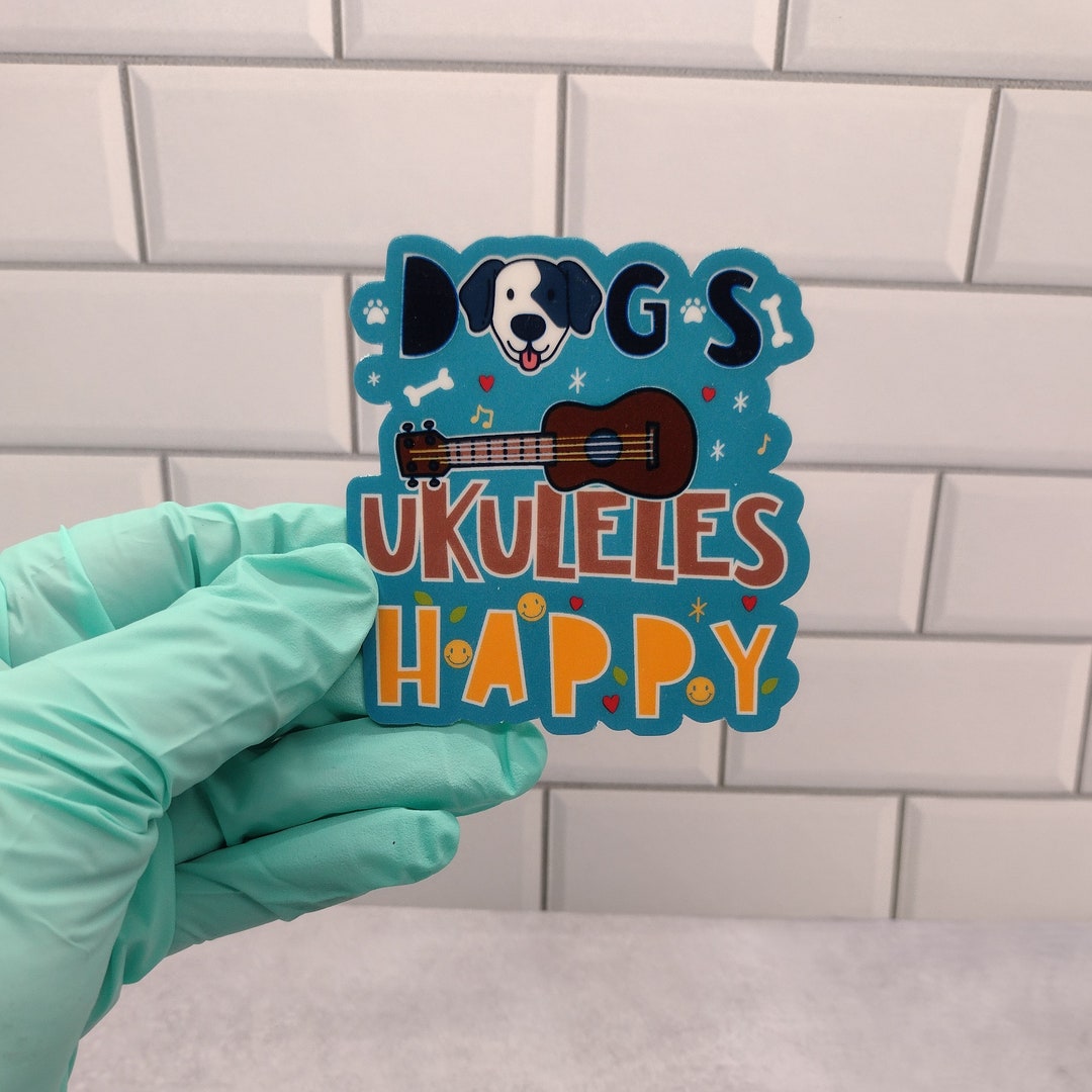 Ukulele Sticker | Musician Gift | Gift for Ukulele Player | Ukulele Art ...
