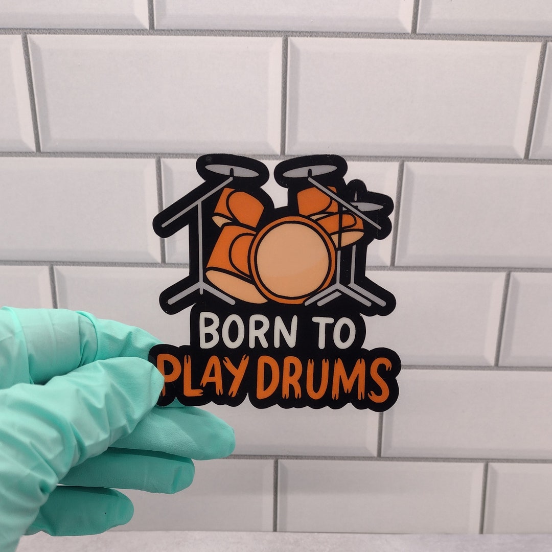 Drummer Sticker | Drum Sticker | Drummer Gift for Him | Drum Decal ...