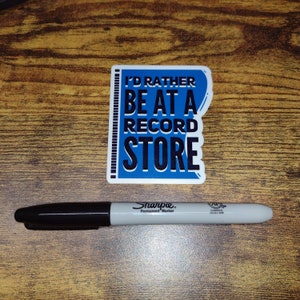 Vinyl Record Sticker Gift for Record Collector Record - Etsy