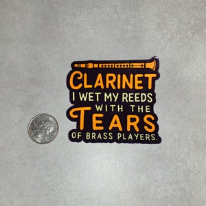 Clarinet Gift | Gift for Clarinet Player | Clarinet Sticker | Clarinet ...