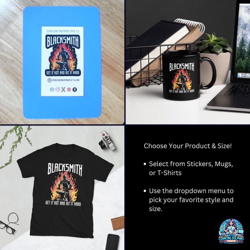 Blacksmith Gift – Funny Blacksmith Sticker, Mug, or T-shirt ...