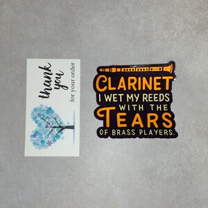 Clarinet Gift | Gift for Clarinet Player | Clarinet Sticker | Clarinet ...