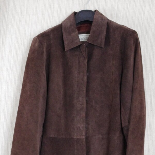 Brown Suede Jacket - Etsy