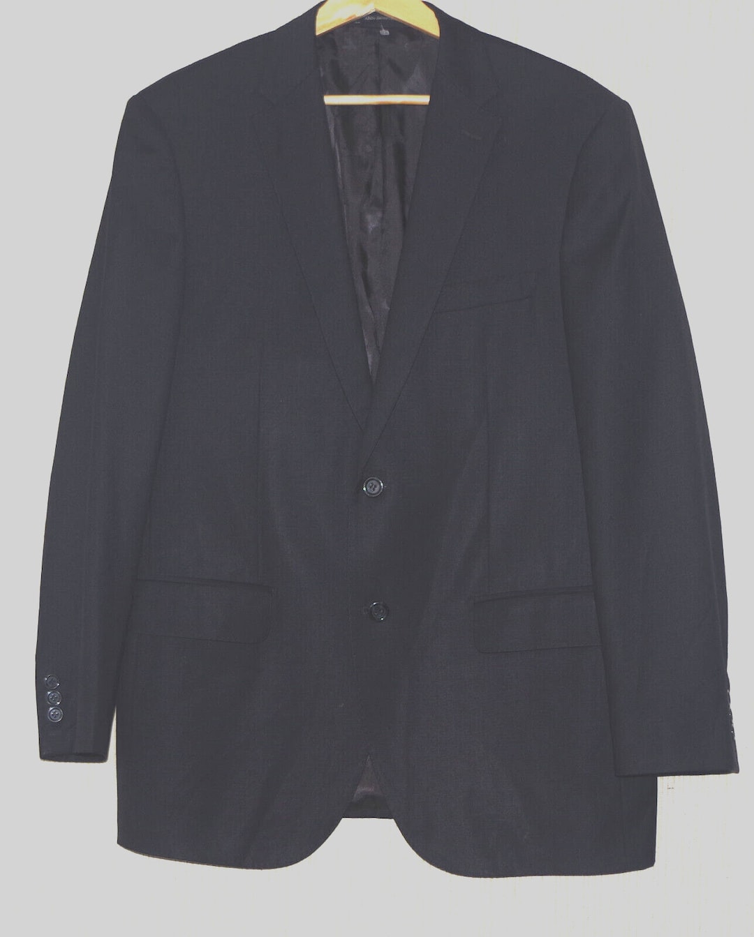 Andrea Castaldi Wool Cashmere Black Men Blazer Size: Italy 50 - Etsy