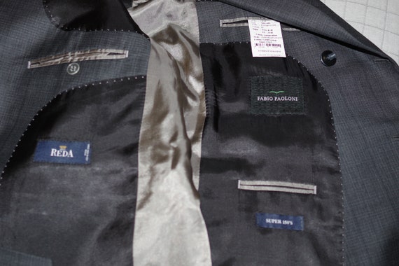 Fabio Paoloni Reda Super 150'S Wool Stretch Gray Plai… - Gem