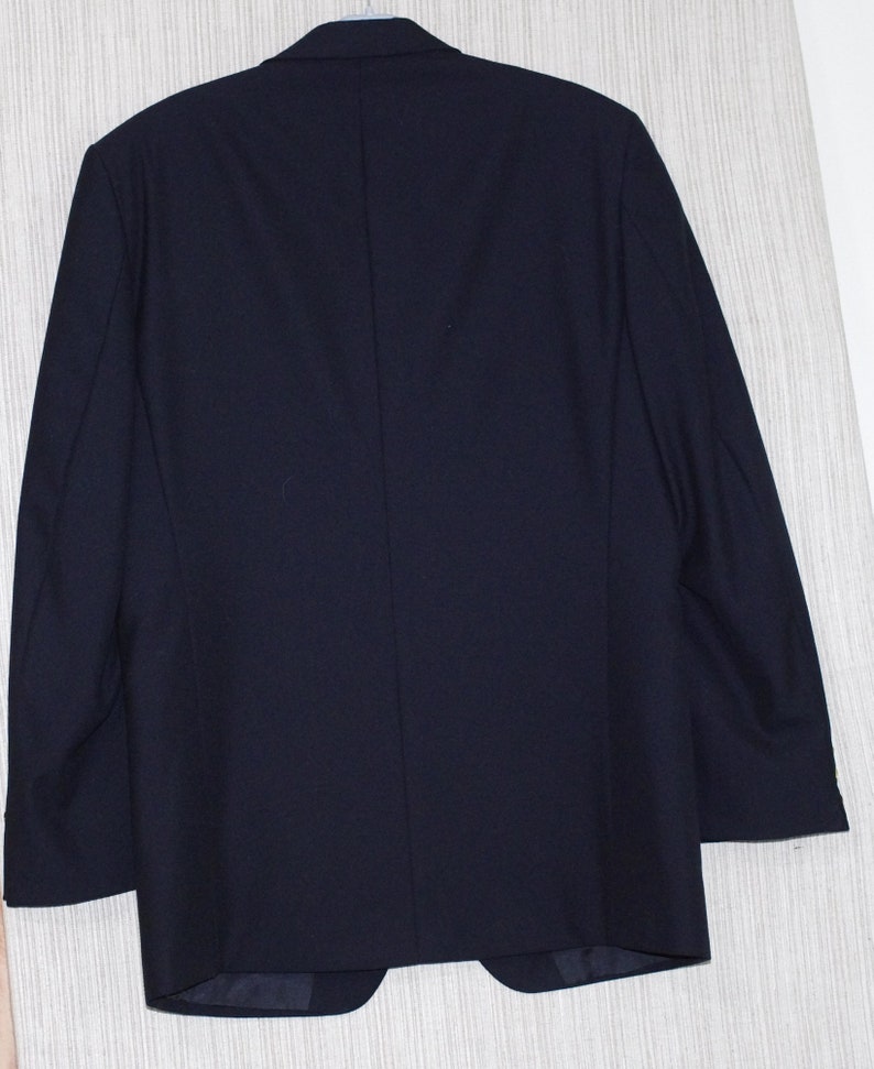 FERRINI Vintage Wool Black Gold 2 Button Men's Jacket Formal Blazer ...