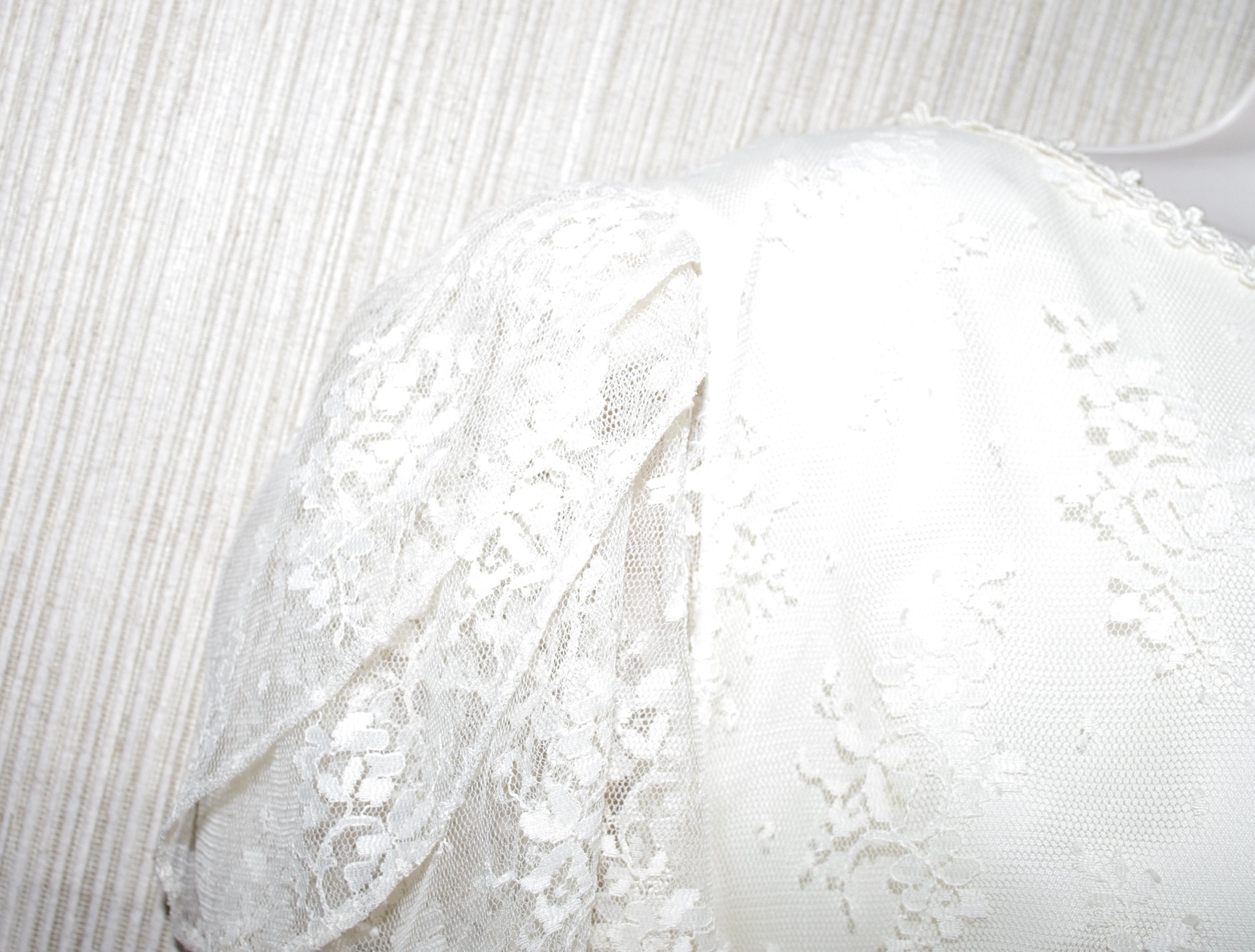 Barbara Chodos Michael Marcella Cream Ivory Short Sleeve Lace Cocktail ...