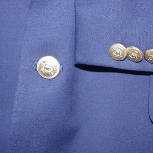 RALPH Ralph Lauren Blue Label Navy Gold Button Blazer Mens - Etsy