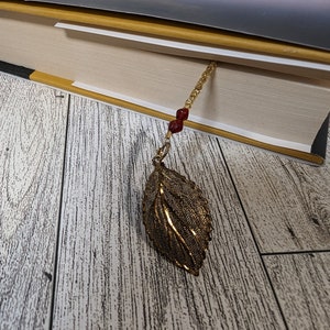 Beaded Leaf Bookmark - One of a Kind! - Etsy