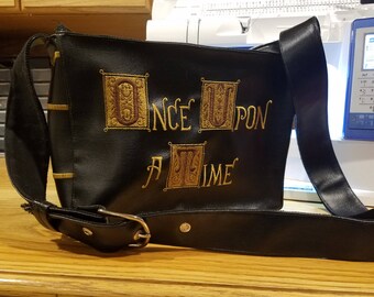 Once Upon A Time Fairytale Storybook Purse Faux Leather Handbag Bookish ...