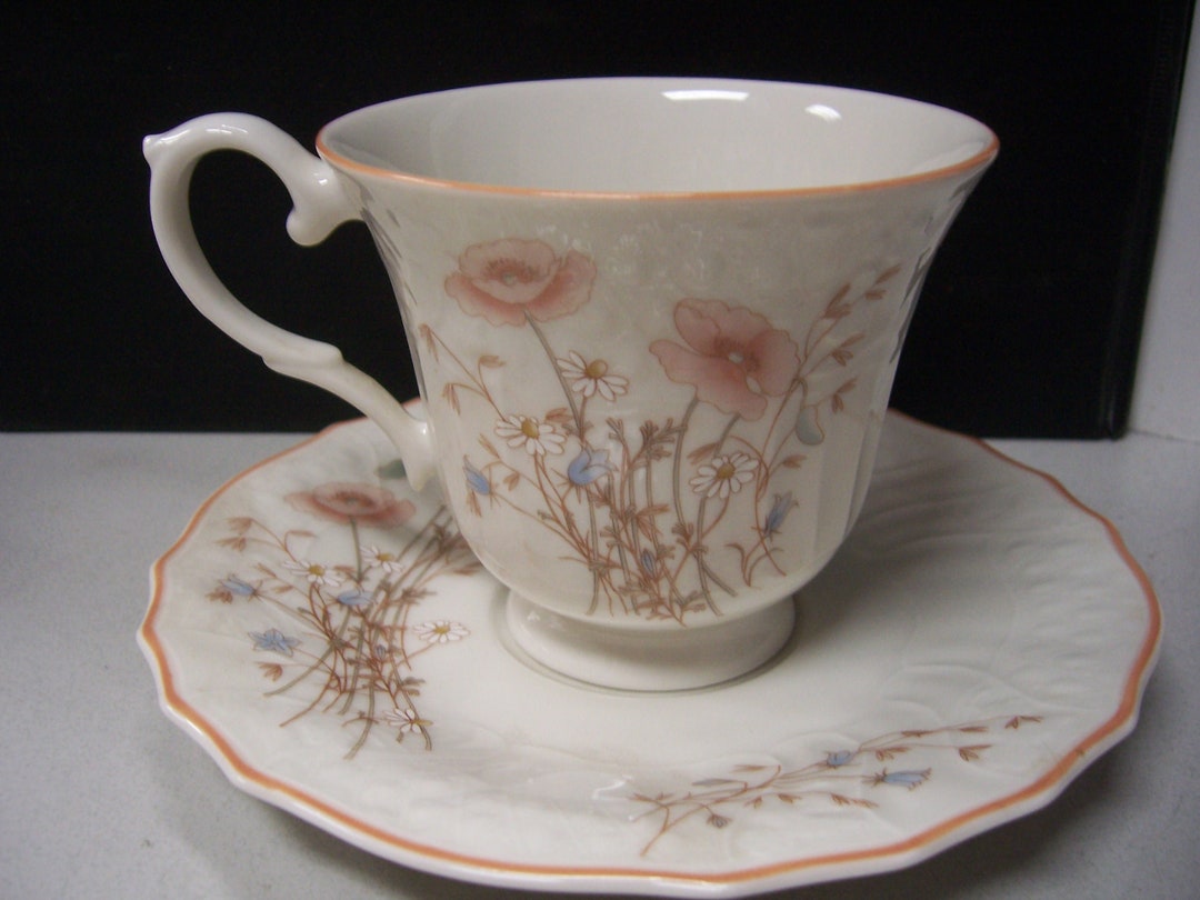 Dinner Plare W/ Footed Tea Cup & Saucer Set Brienne by ROYAL DOULTON - Etsy