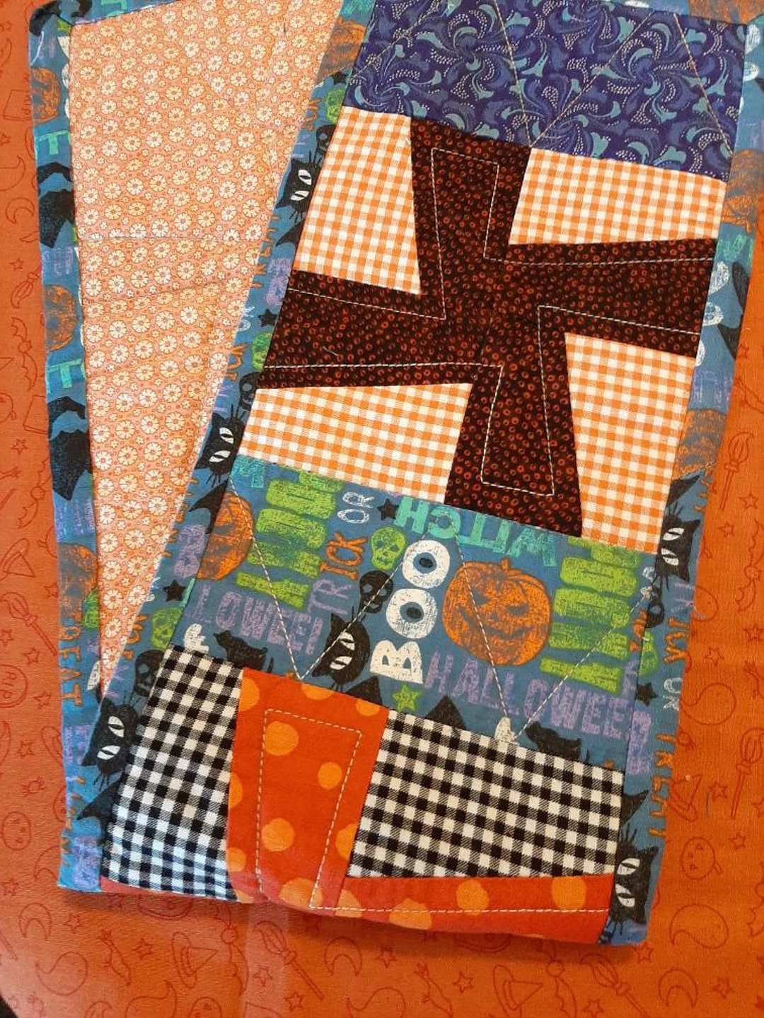 29 in Granny Scrap Runner, Skinny Runner, Halloween Runner - Etsy