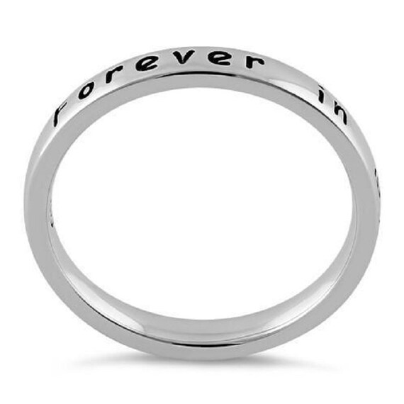 Sterling Silver Eternal Love Messages Quote "Forever … - Gem