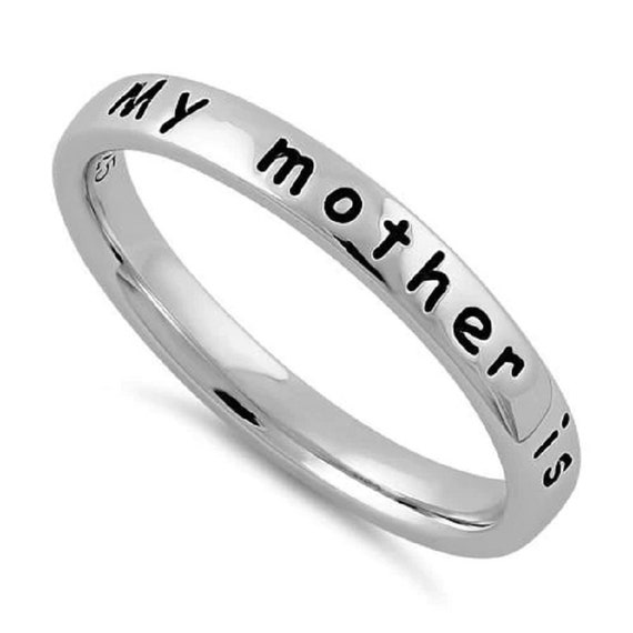Sterling Silver, Sweet Mother's Day Love Quotes "Mom… - Gem