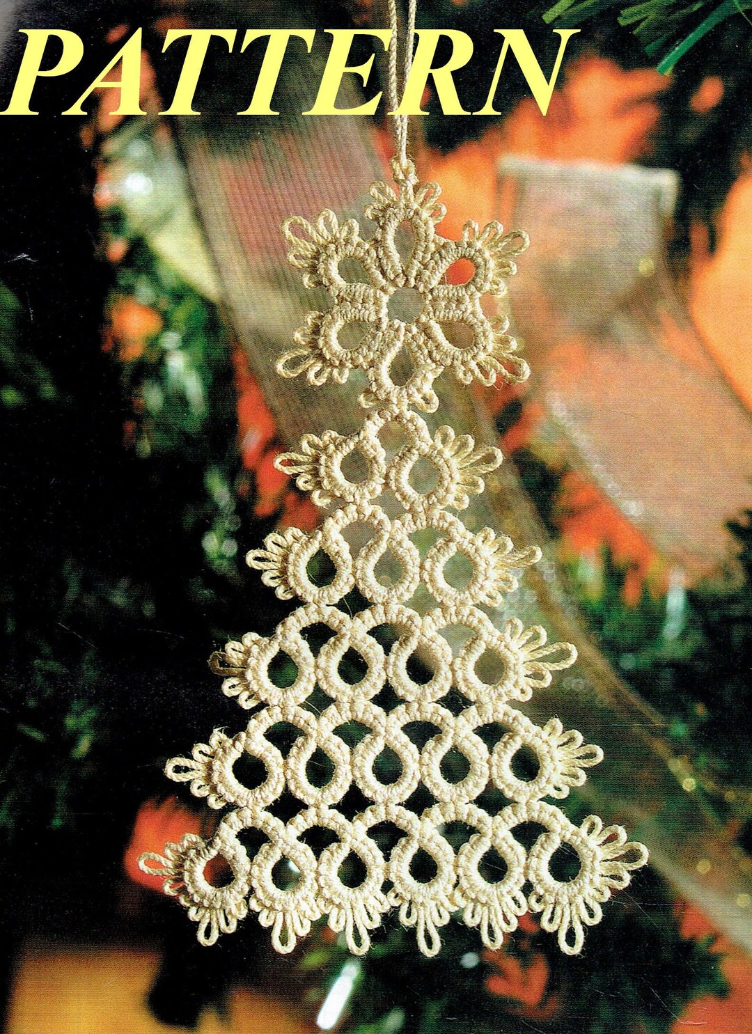 Christmas Tree and Snowflake TATTING PATTERN by Moje Robótki Magazine ...