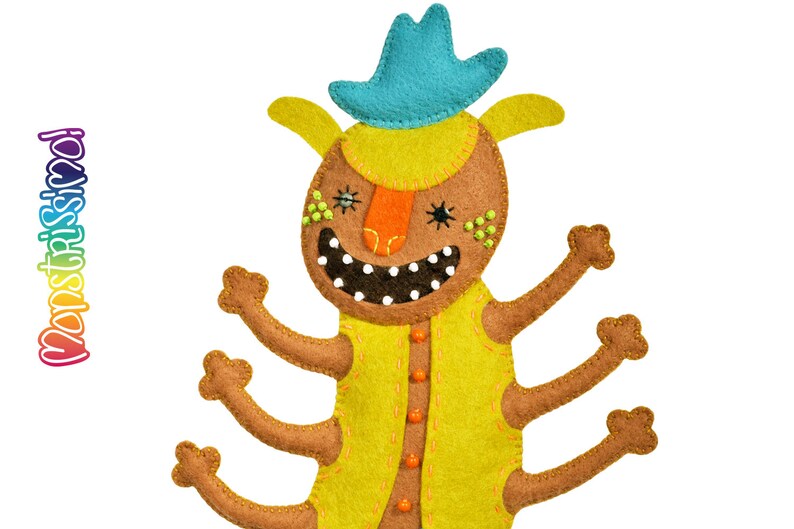 Cockroach Fantasy Art Doll OOAK Felt Toy Plushie Monster - Etsy