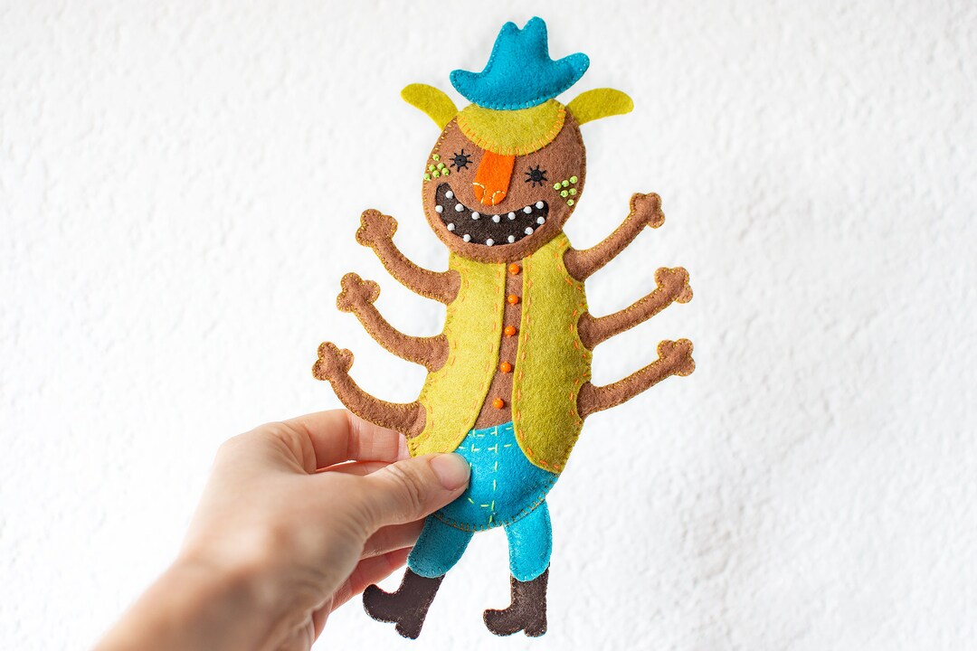 Cockroach Fantasy Art Doll - OOAK Felt Toy - Plushie Monster Toy - Etsy