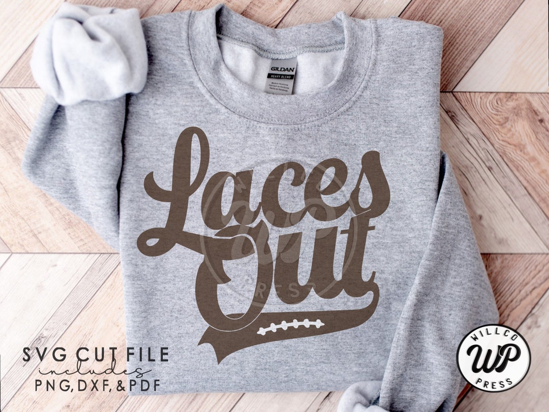 Laces Out Svg Football Svg SVG Files for Cricut - Etsy