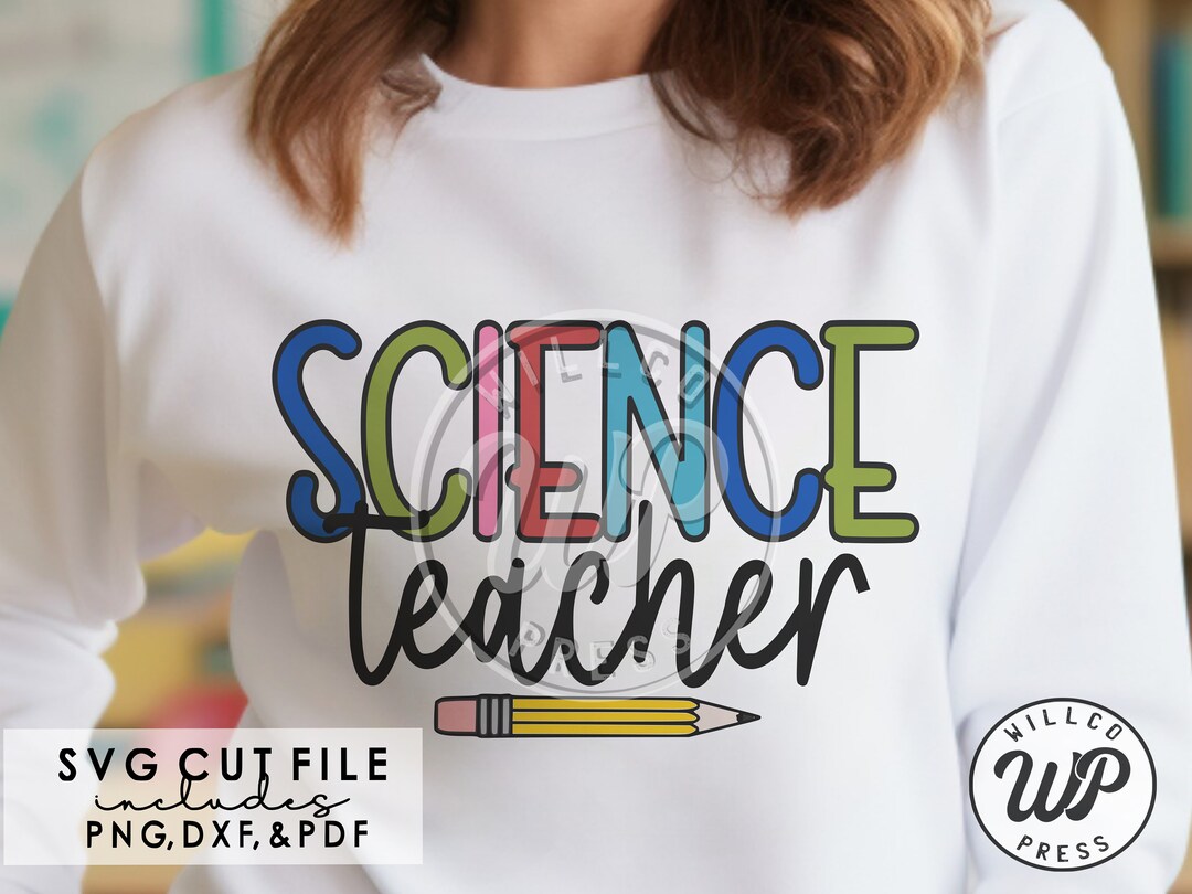 Science Teacher Png, SVG Files for Cricut, Digital Download, School ...