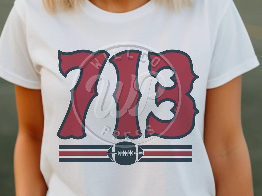 713 Football Png, Houston Svg, 300 Dpi Clipart, Texas Area Code, Dtf ...
