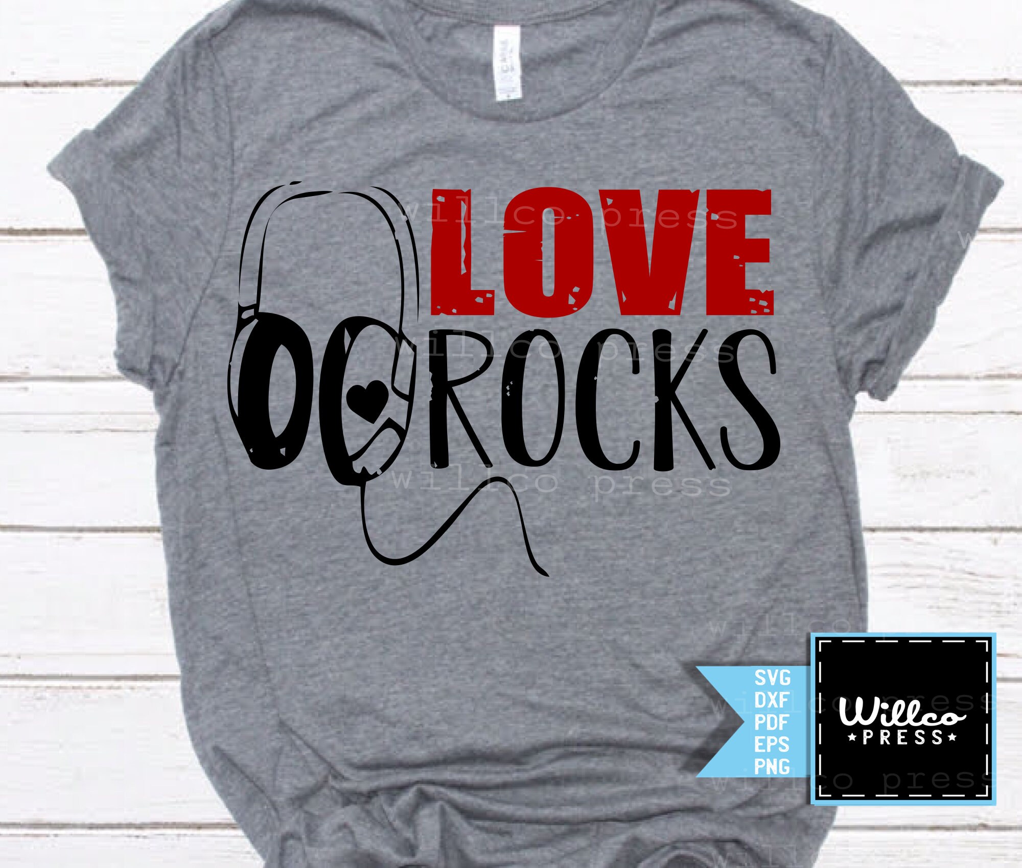 Love Rocks Svg Valentines Day Svg Valentine Svg Grunge | Etsy
