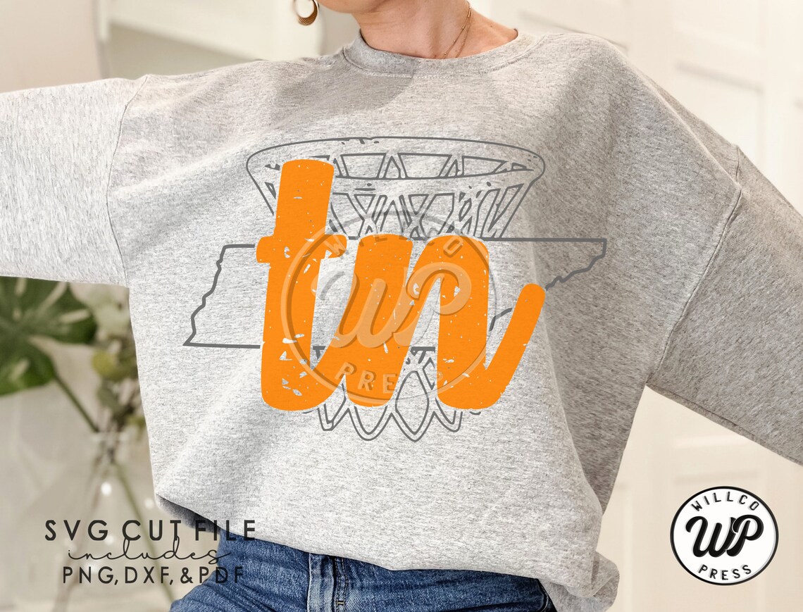 TN Basketball Svg Tennessee Svg Grunge Distressed Svg Png - Etsy