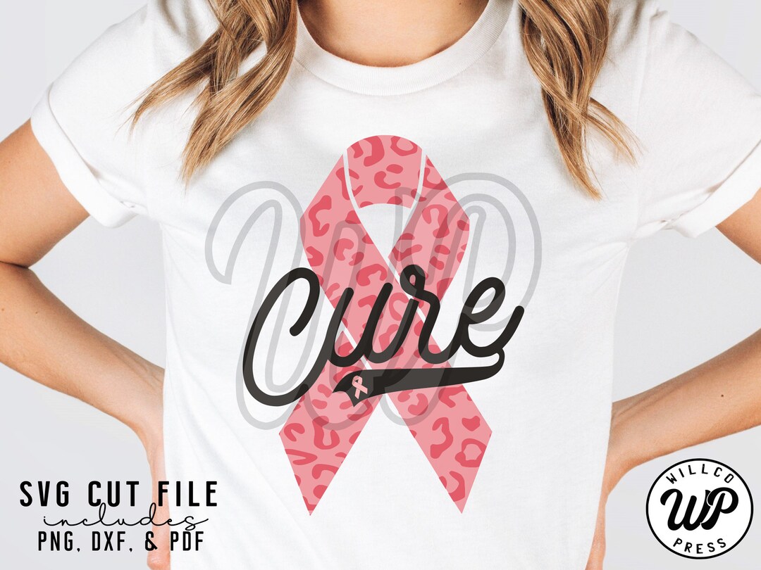 Cure Svg, Breast Cancer Awareness, Cheetah Print, Png, Dxf, Svg Files ...