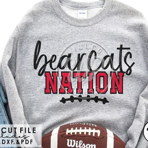 Bearcats Nation Svg, Bearcats Football, Svg Files for Cricut ...