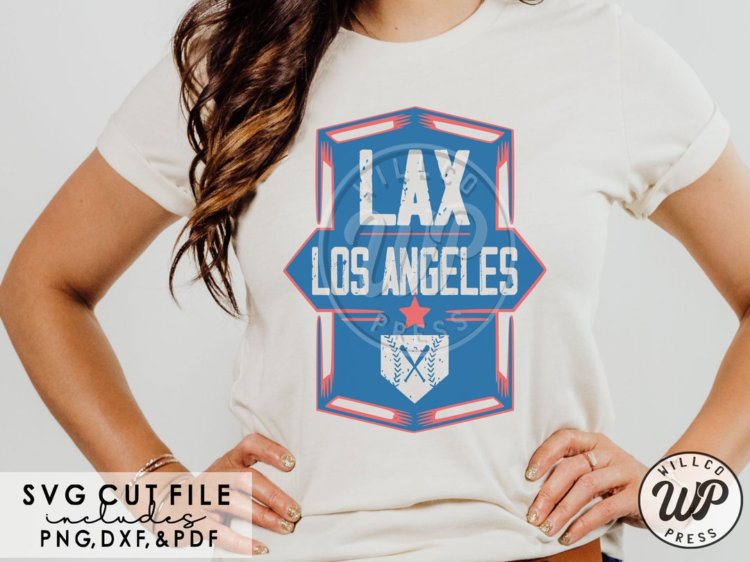 LAX Baseball Svg, Los Angeles Svg, Transparent Png, Dxf for Silouhette ...