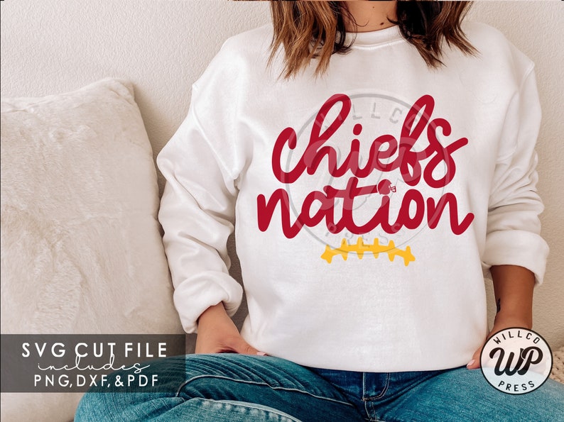 Chiefs Nation Svg Chiefs Football Png Dxf Svg Files for - Etsy