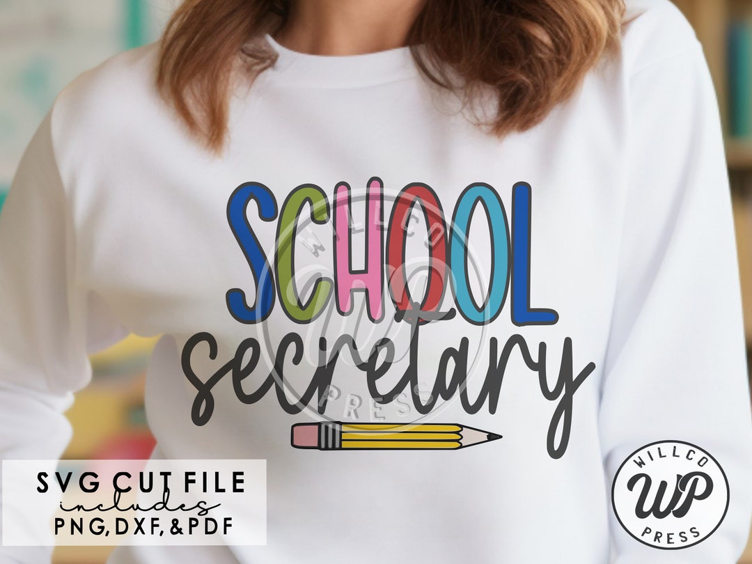 School Secretary Png, SVG Files for Cricut, Digital Download, Clipart ...