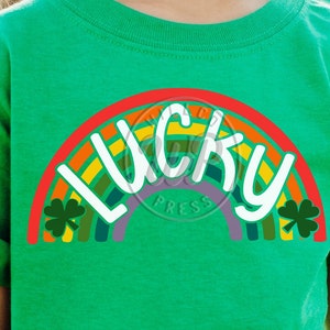 Lucky Rainbow Svg, St Patricks Day, Png, Dxf, , Svg Files for Cricut ...